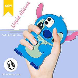 Besoar Case Designed for iPhone 12 Mini Cute Cartoon Fun Funny Kawaii 3D Animal Character Cases Unique Silicone Cover for Girls Boys Kids Teens for iPhone 12 Mini 5.4 inch