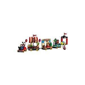 LEGO Disney 100 Celebration Train Building Toy 43212 Imaginative Play, Fun Birthday Gift for Preschool Kids Ages 4+, 6 Disney Minifigures: Moana, Woody, Peter Pan, Tinker Bell, Mickey & Minnie Mouse