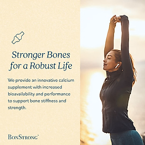 BonStrong Nano Calcium & MSM - Patented Nanotechnology with Vitamin D & K, Magnesium, Zinc, Selenium, and MSM for Bone & Joint Health - 120 Veggie Caps
