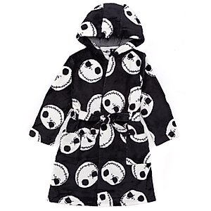 Disney The Nightmare Before Christmas Dressing Gown Kids Black Pjs Bathrobe 11-12 Years