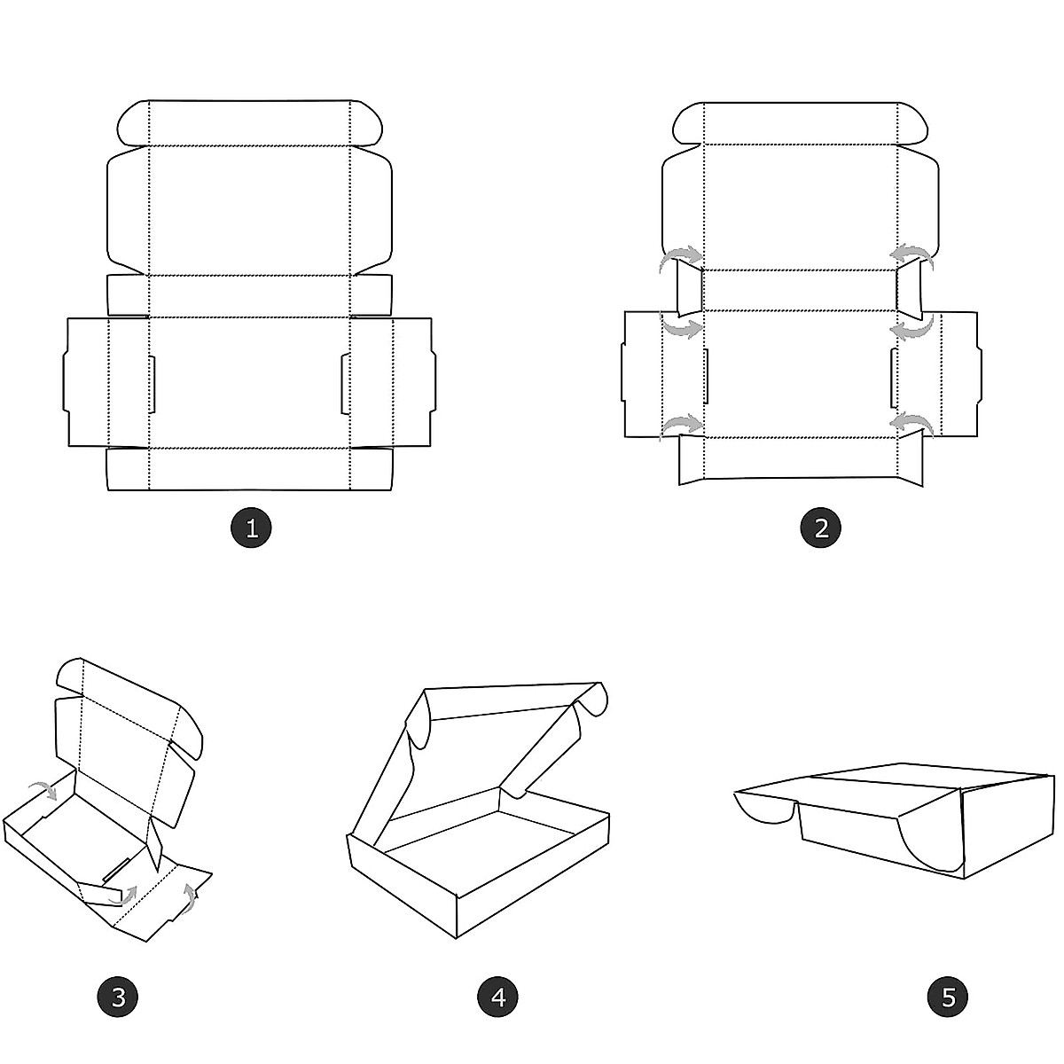 PHAREGE 9x6x2 inch Small Blue Shipping Boxes 25 Pack, Gift Boxes with Lids for Wrapping Holiday Birthday Party Presents, Cardboard Mailer Box for Packaging Mailing Small Business