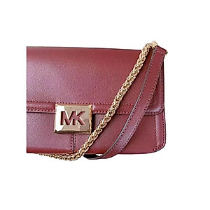 Michael Kors Sonia Leather Medium Gold Chain Shoulder Bag Crossbody Merlot