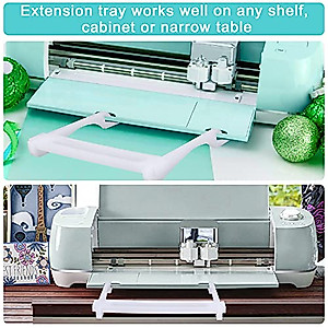 Extension Tray for Cricut Explore Air 2 Explore 3, Tray Extender Compatible with Cricut Explore Series, 12x24 & 12x12 Cutting Mat Extender Support for Cricut Explore Series