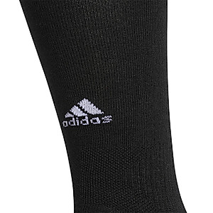 adidas Utility All Sport Over The Calf (OTC) Socks (1-Pair), Black/Light Onix Grey/White, X-Small