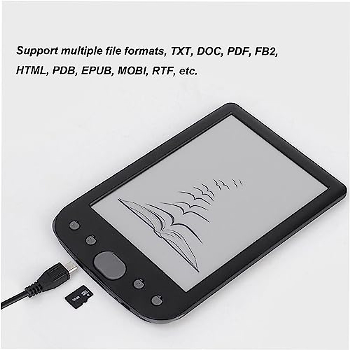 Elevate Your Reading Experience with 6-Inch Ink Screen Ereader: 8000 8GB 512MB eBook Reader with Protective Film