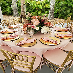 NDSWKR 6 Pack Bead Charger Plates, 13 Inch Gold Charger Plates, Plastic Decoration Charger for Dinner Plate, Wedding Catering Event Decoration, Tabletop Decor