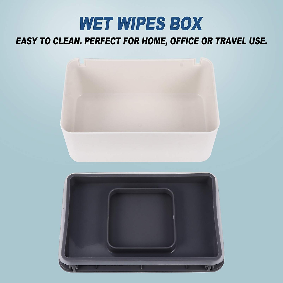 1pc Storage Box Plastic Tissue Case Dispenser Holder with Lid Dispenser Holder