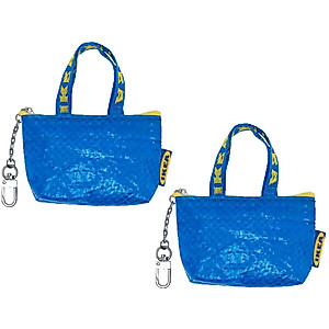 Key & Coin Purse KNOLIG Bag Small Blue with One Zipper Bag (2 set)