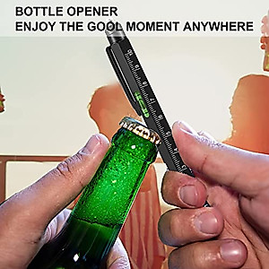 YouOKLight Multi tool pen set,gift tool pen,multitool pen for men,9 in 1 pen multitool,ruler(Metric,Imperial),screwdriver(flat,cross),bottle opener,level gauge,stylus,LED flashlight,ball point pen.