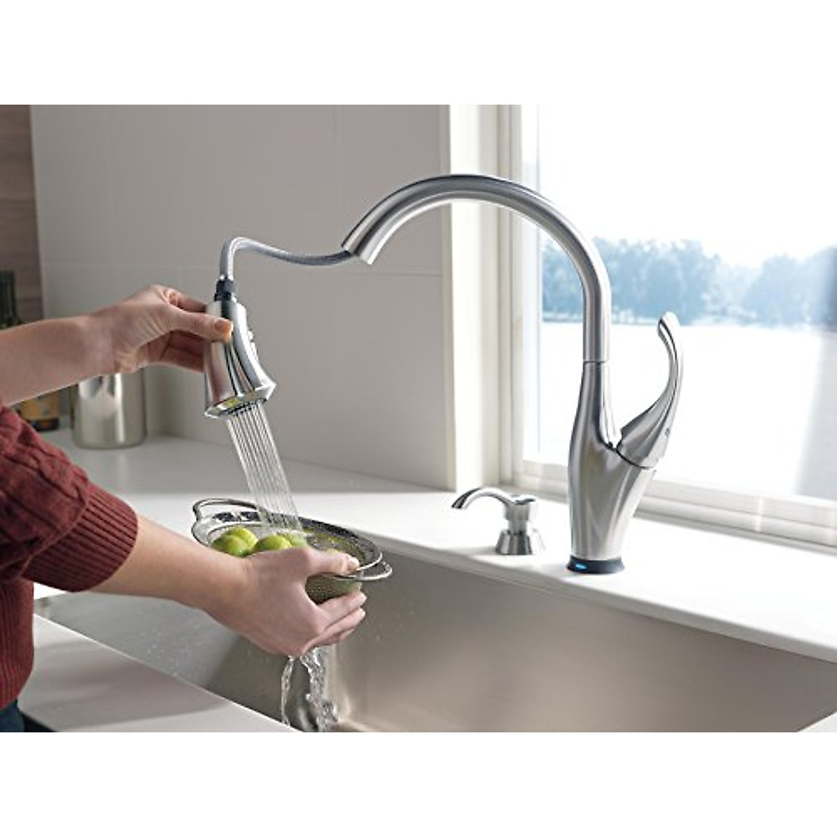 Delta Faucet Pilar Kitchen Soap Dispenser for Kitchen Sinks, Arctic Stainless RP50781AR