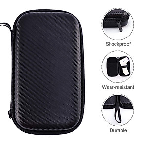 ARTIBETTER Thermometer Case Forehead Thermometer Hard Carrying Case Thermometer Storage Bag for Home Outdoor Travel(Black)