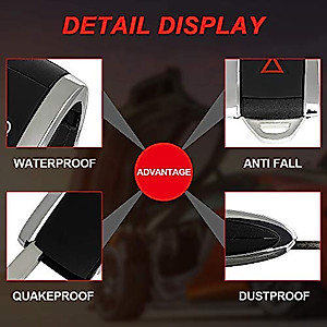 cciyu 1 X Flip Key Fob Uncut Blade (SHELL CASE) 5 Buttons Replacement for 07-15 for Jaguar XF XK8 XKR XK Keyless Entry Remote for Smart Key W/Insert with FCC: KR55WK45694 KR55WK49244