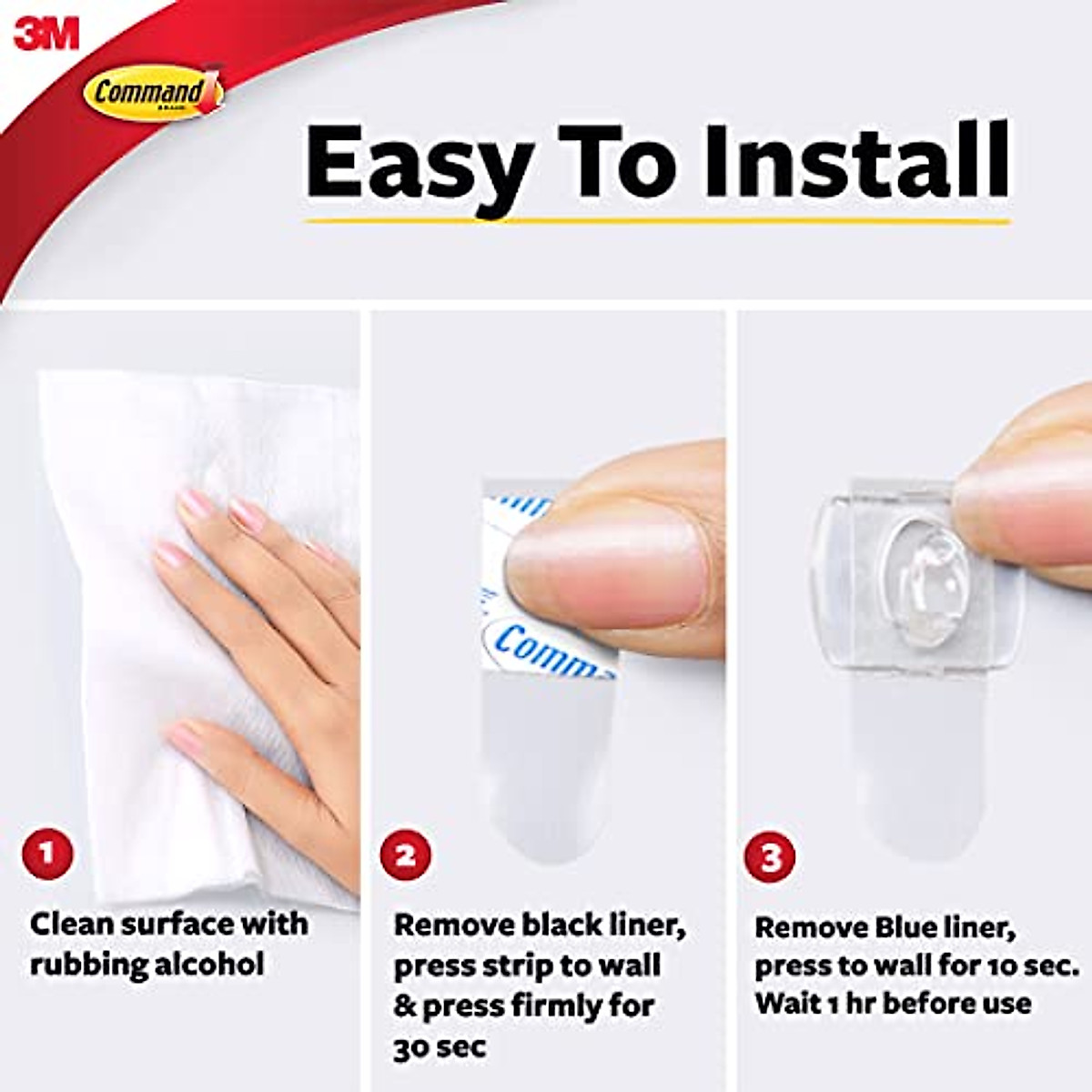 Command 17026CLR-ES Decorating Clips, Clear, 20-Clips