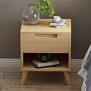 ZHAOLEI Nordic Simple Bedside Table Minimalist Bedroom Solid Wood Storage Cabinet Storage Cabinet Bedside