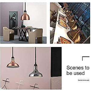 Food Heating Warmer Lamp Restaurant Heating Lamp, Food Warmer for Parties, Telescopic Heating Lamps for Buffet Kitchen Restaurant Adjustable Height.75-165cm (Color : Stainless Steel Color, Size : 3p