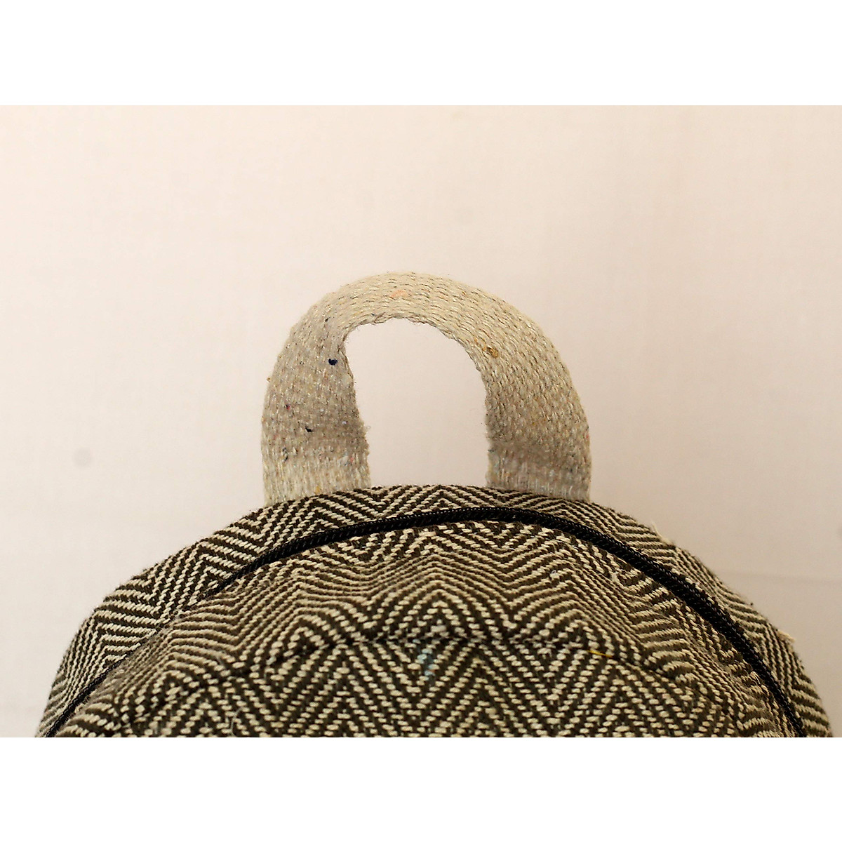 Handmade Hemp Mini Backpack For Women Girls Purse Cute Eco Friendly Light Weight Washable Small Bag for everyday lives (DARKGREEN)