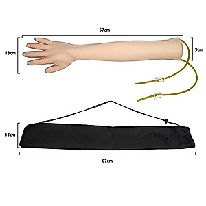 IV Practice Arm - Anatomy Lab IV Training Kit,Phlebotomy and Venipuncture Practice Arm,Model for Training and Perfecting IV/Phlebotomy/Venipuncture Procedures and Techniques