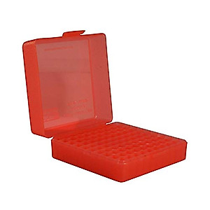 MTM P-100-22M-29 Rim Fire Box (100 Mag), Clear Red