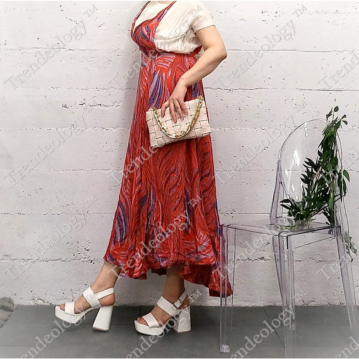 Womens Girls Gold Chain Accent Vegan Leather Clutch Purse Tote Handbag Crossbody (Black)