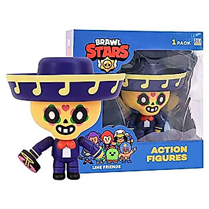 P.M.I. Brawl Stars Action Figure | One of Four 6.7-Inch-Tall Collectibles | Brawl Stars Toys and Gift for Video Gamer | Poco Guitar Figure | Ofically Licensed Toy Figure - Articulated
