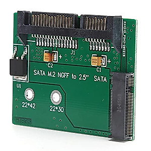 Yoidesu PCB Adapter Card, Support Converting 22x42mm M.2 NGFF SSD into 2.5in Sata3 Board SSD Converter Computer Hard Drive Accessories