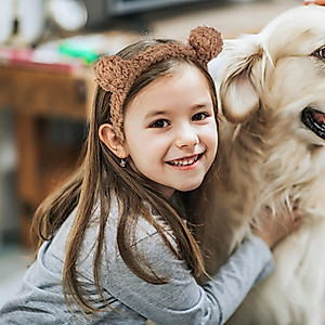STOBOK Cute Headbands, 6pcs Bear Ears Headbands Makeup Headbands Costume Cute Fluffy Hair Hoops Hair Accessories Party Favor Headwear for Cosplay Supplies Bear Ears Hair Hoops