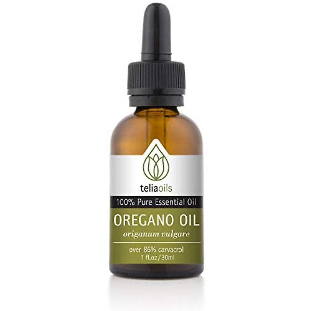Teliaoils 100% Organic Oil of Oregano - Super Strength Over 86% Carvacrol - Premium Grade Wild Oregano Oil from The Mountains of Greece - Undiluted, Certified, Pure Oregano Essential Oil - 1 oz