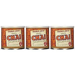Trader Joe's Spicy Chai Tea Latte Mix 10 oz (Pack of 3)