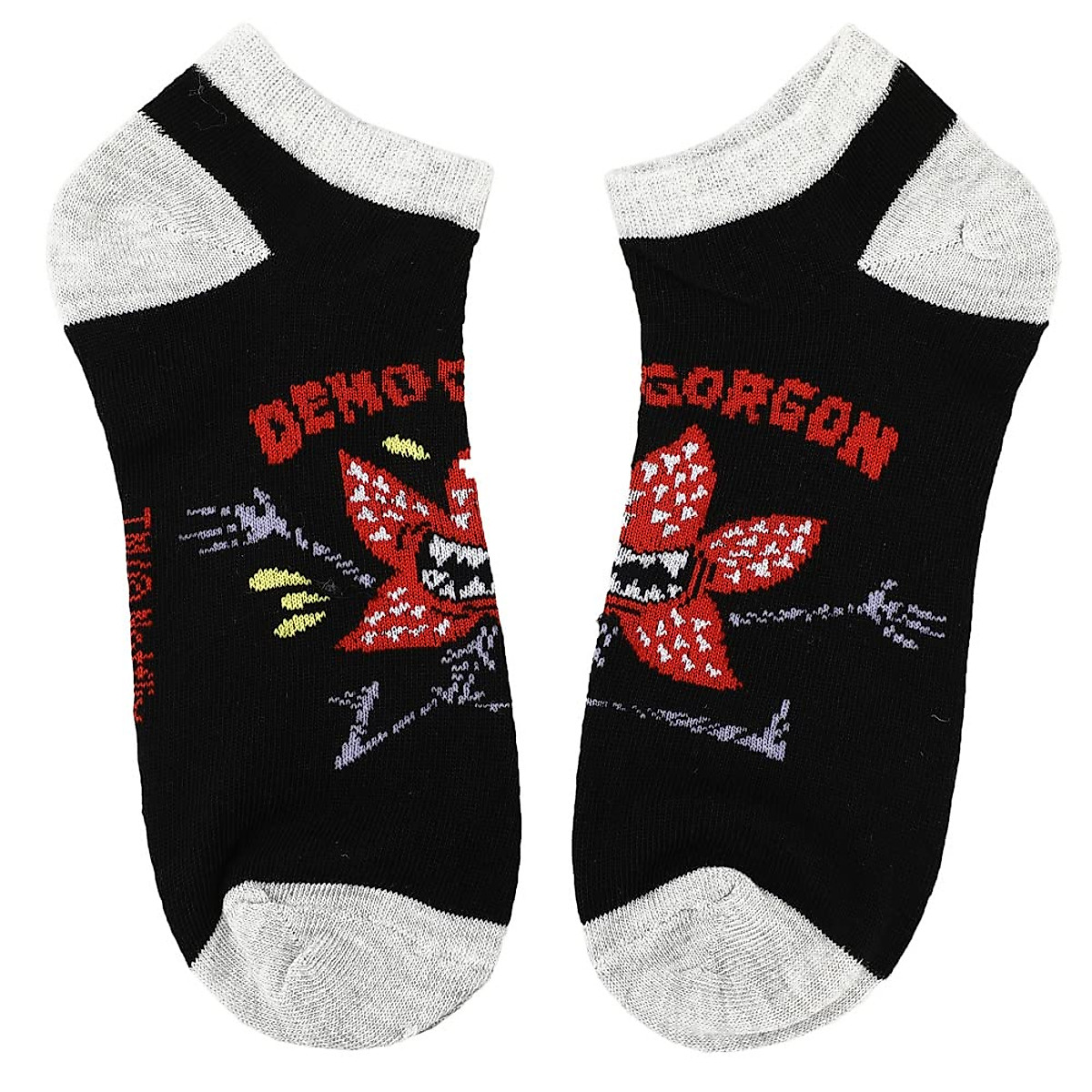 Bioworld Stranger Things Logos Casual Ankle Socks for Men 5-Pack