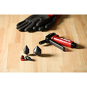 ARES 17005 – 4-Piece Rubber Tip Nozzle Accessory Set for Any Air Blow Gun – Includes 3 Rubber Tip Sizes and High Flow Adapter – Rubber Tips Protect Finished Surfaces During Use