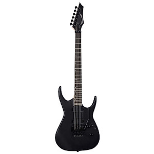 Dean Guitars 6 String Exile Select Floyd Fluence Electric Guitar, Black Satin, Right, F FL BKS