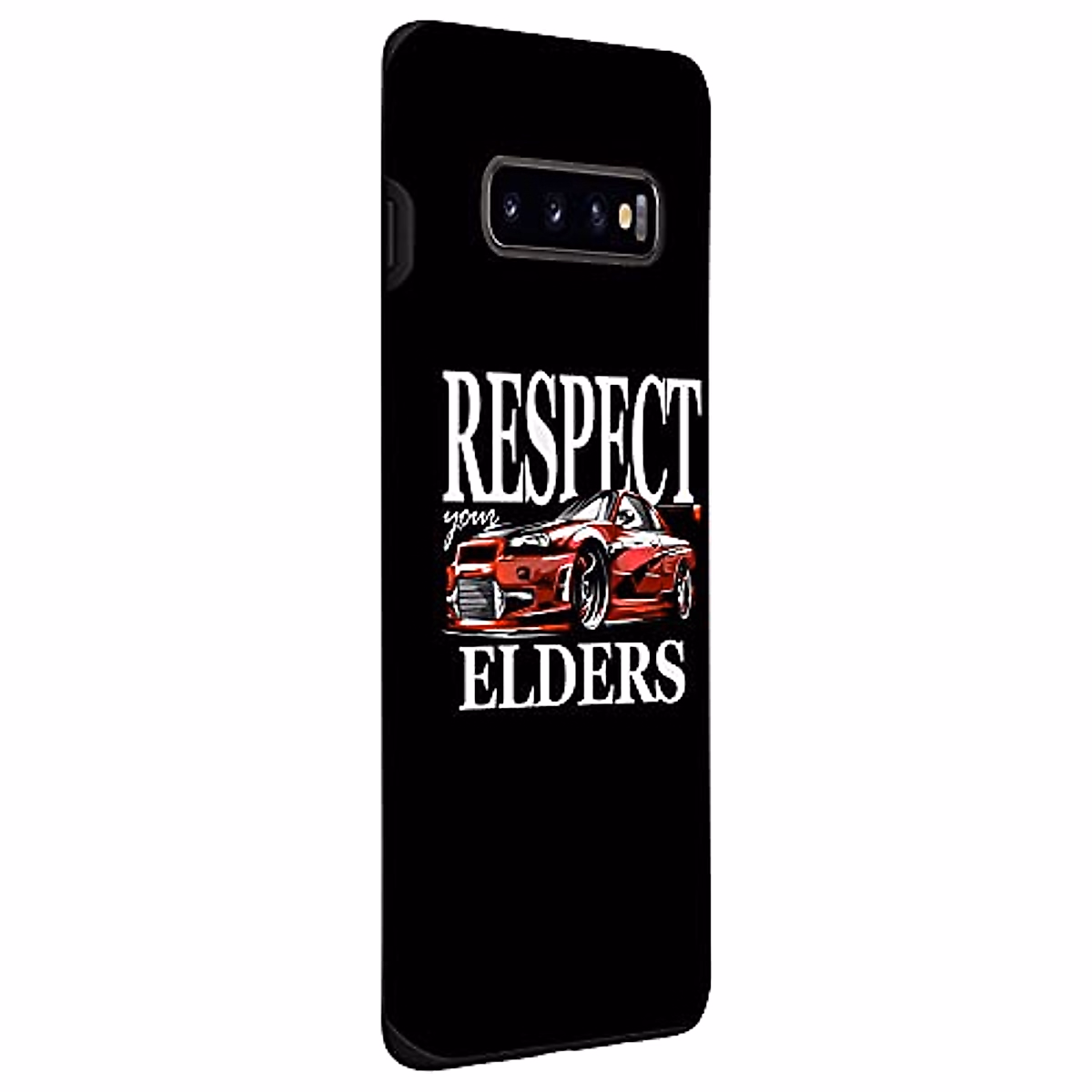 Galaxy S10+ Retro Racer Respect Your Elders, Mens Vintage Tuner Car Case