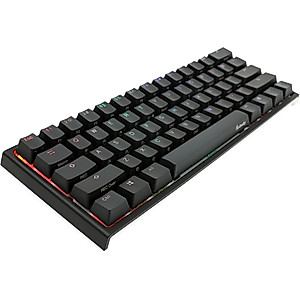 Ducky ONE 2 Mini Gaming Tastatur, MX-Silent-Red, RGB-LED, Schwarz (US)