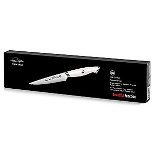 Cangshan Thomas Keller Signature Collection Swedish Powder Steel Forged, 5-Inch Serrated Utility Knife, White