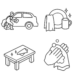 Chic Decor Home Kitchen Towels Yellow Dahlia Flowers Tea Towel Microfiber Absorbent Washable Floral Abstract Gray White Hand Dish Cleaning Cloth for Kitchen Bathroom, 18 x 28 Inch, Dahlia4050, 2-PACK