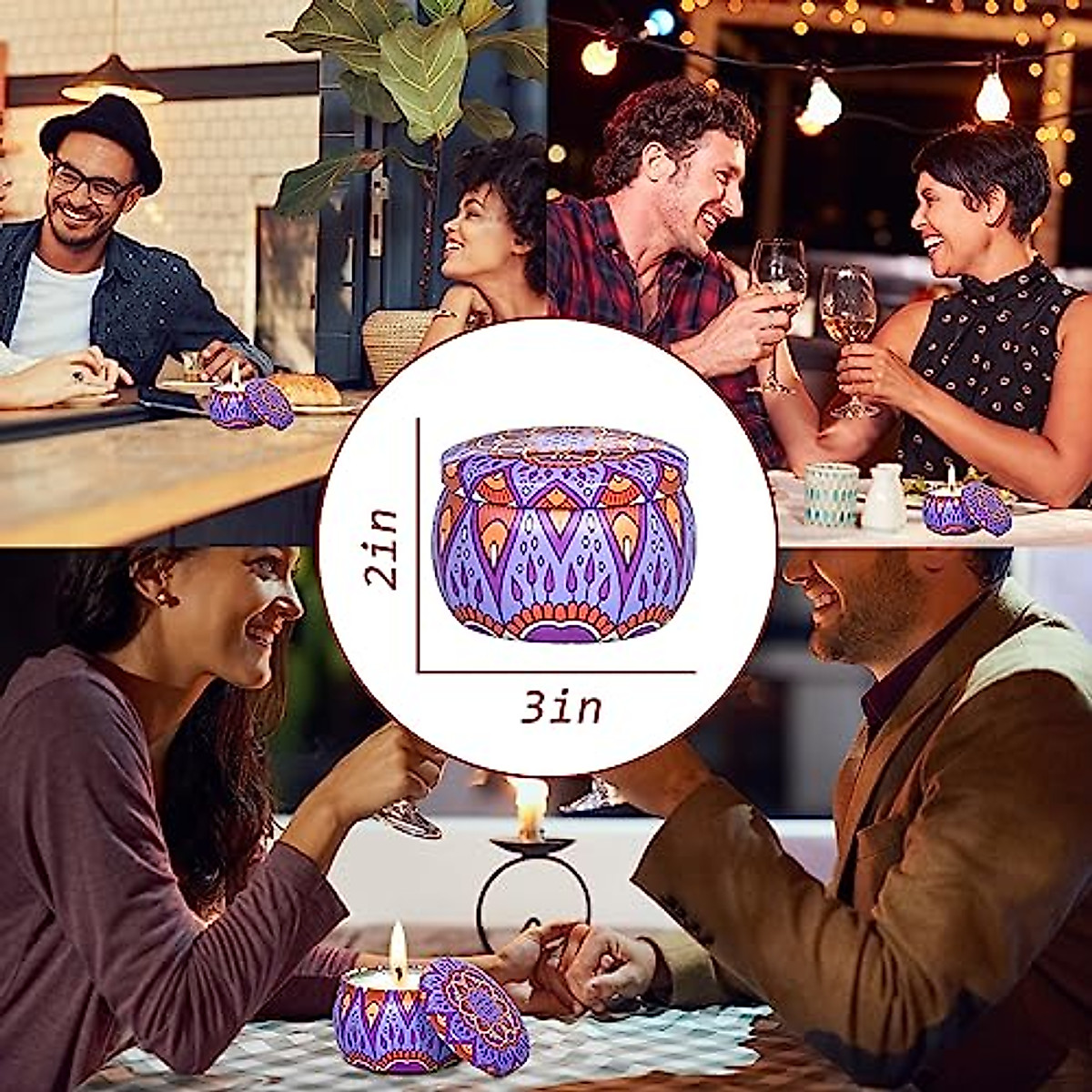 Soy Candles Gift, Candles Gifts for Women, Scented Candles Clearance, Aromatherapy Candle for Relaxation,Candles for Home Scented Portable Travel Jar Festive Gifts Romantic Decor Candles Gift