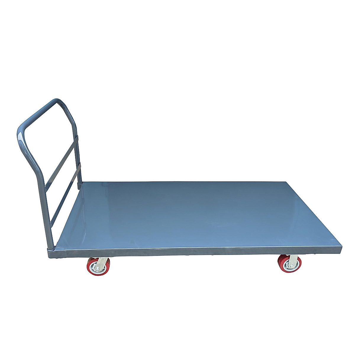 Platform Truck, Steel Deck, 30" x 60", 5" PU Casters, 2000 lb. Cap., Heavy Duty, Industrial Standard, Pake Handling Tools