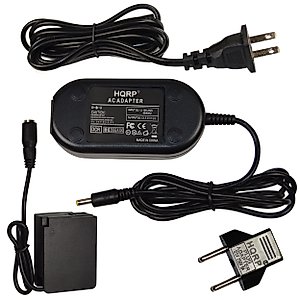 HQRP Kit AC Power Adapter Works with Panasonic Lumix DMC-G7 DMC-G70 DMC-G70W DMC-FZ200 DMC-G5 DMC-G5X DMC-G5K DMC-G6 DMC-G6K DMC-FZ1000 DMC-FZ2000 DMC-FZ2500 DMC-G80 DMW-BLC12 Digital Camera