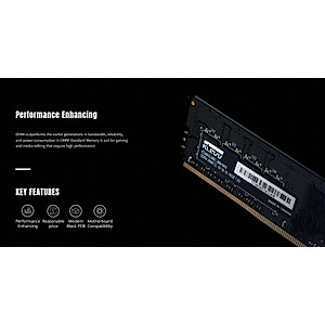 KLEVV DDR4 8GB (1x8GB) 3200MHz CL22 1.2V UDIMM Desktop Ram Memory SK Hynix Chip (KD48GU880-32N220A)