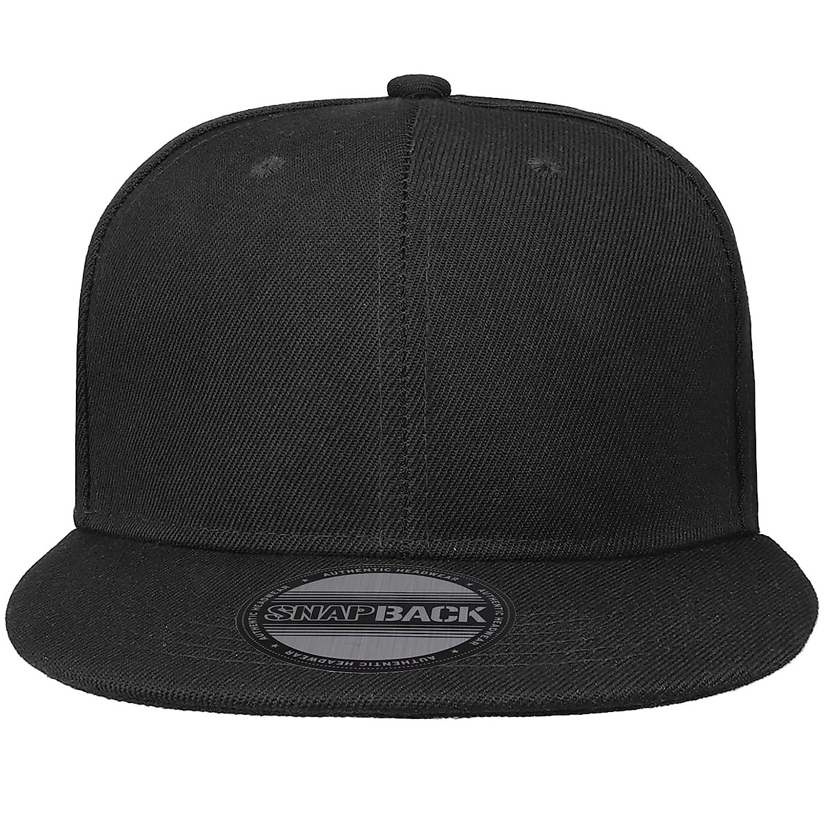 Gelante Plain Blank Flat Brim Adjustable Snapback Baseball Caps LOT 6 Pack 1500 Black