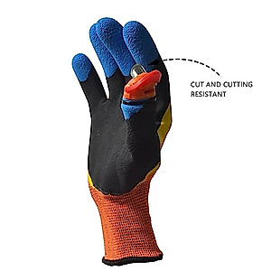 HASMI Gardening Gloves With Thumb Knife for Planting and Kitchen, Best Tool for Gardening and Kitchen