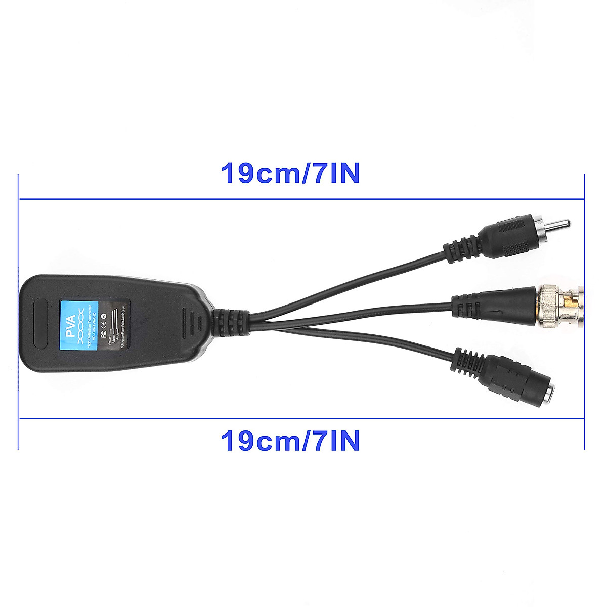 Passive Video Balun 8 Pairs Passive Video Power Balun Audio Connector 960P/1080P/2MP BNC to RJ45 Network Transceiver Cat5e/Cat6 Adapter AHD/TVI/CVI/CVBS for Full HD Security Surveillance Camera System