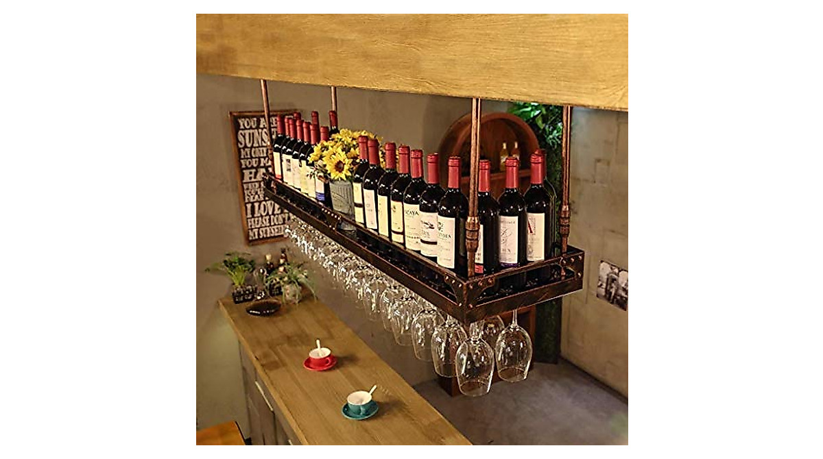 Stylish Simplicity Bar Unit - Adjustable Wine Holder