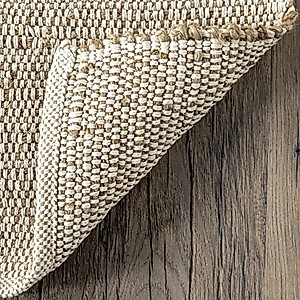 nuLOOM Elfriede Farmhouse Jute Blend Accent Rug, 3x5, Natural