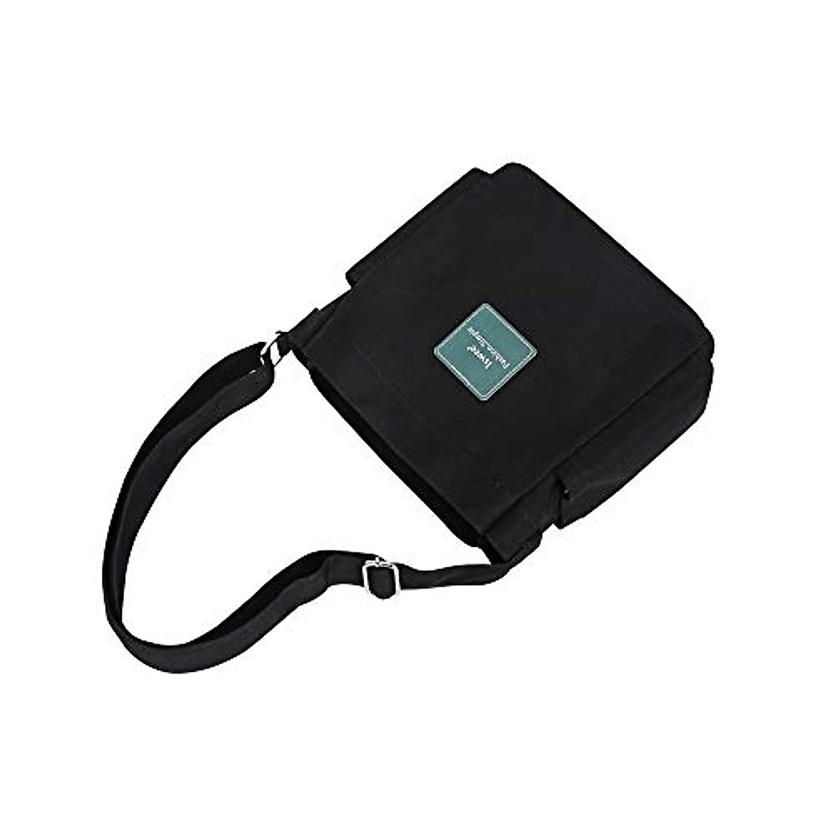 Iswee Women’s Canvas Shoulder Bag Small Hobo Purse and Handbag Crossbody Bag Messenger Bags (Black)