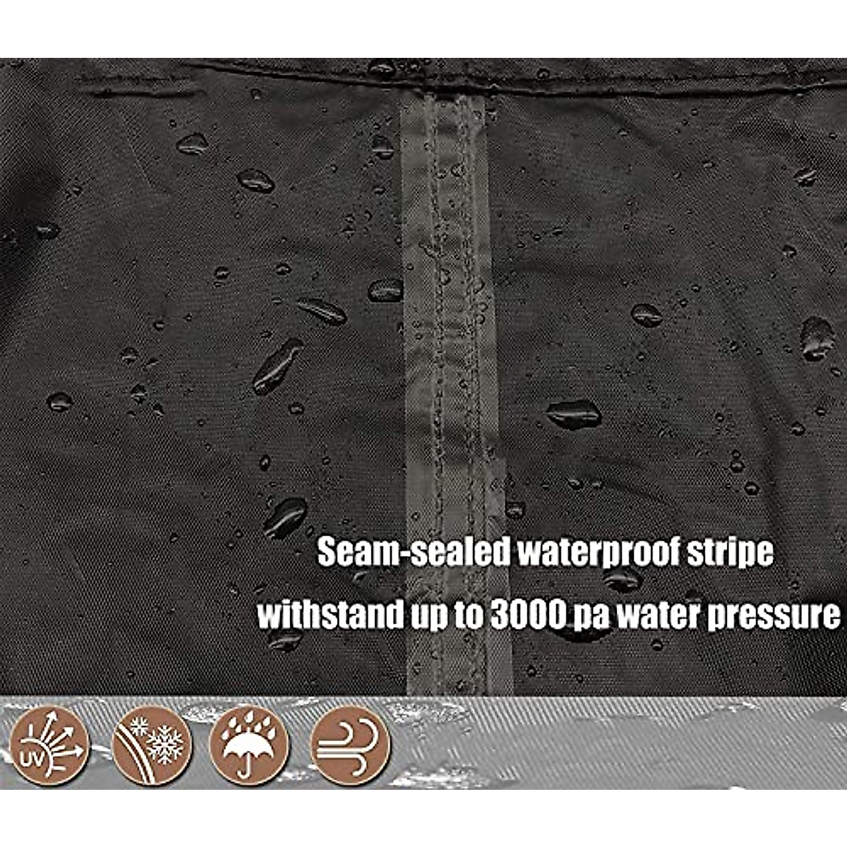 Triangle Rabbit Hutch Cover UCARE 420D Oxford Waterproof Rabbit Guinea Pig Animal Hutch Elevated Cover Dust Pet House Bunny Cage Covers (57.9x20.5x33.9in/ 147x52x86cm)