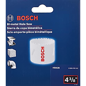 BOSCH HB436 4-3/8 In. Bi-Metal Hole Saw