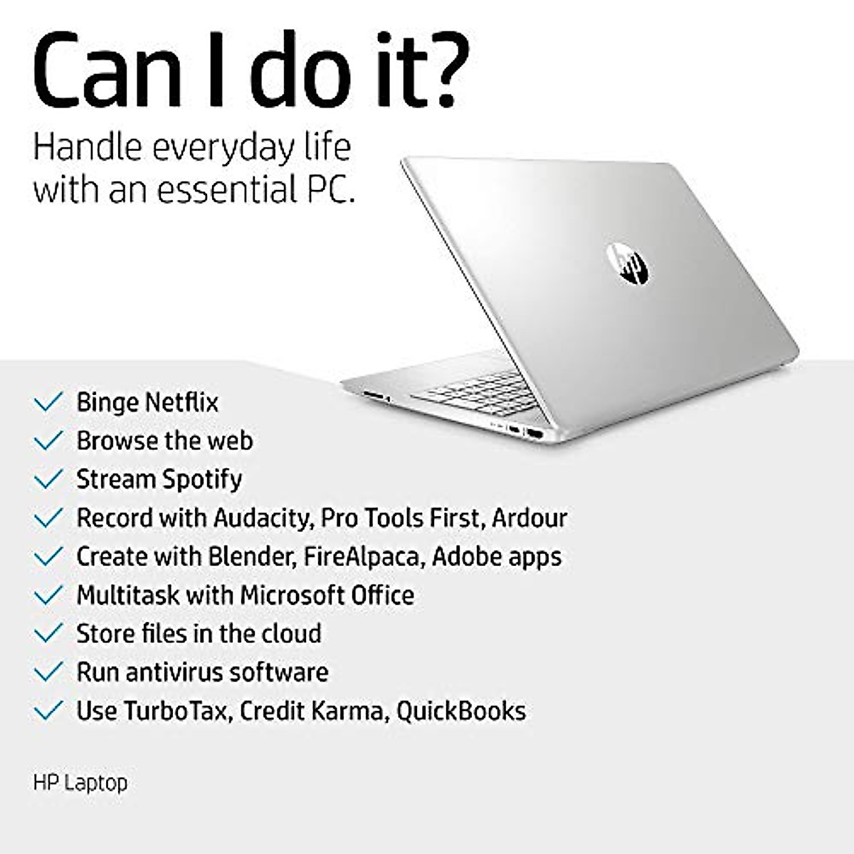 HP 15-Inch FHD Laptop, 10th Gen Intel Core i5-1035G1, 8 GB RAM, 256 GB Solid-State Drive, Windows 10 Home (15-dy1036nr, Natural Silver) (Renewed)