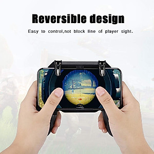 Bewinner Phone Gamepad, PC + Metal/Ergonomic Design//Mobile Control Console Gamepad for Smart Phones for phone Android for Pubg - Can Be Stretched Up and Down
