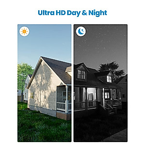 PoE 4K Security Camera System 8CH, VEEZOOM 4pcs 5MP Outdoor Security Cameras, AI Human/Motion Detection, 4K 8 Channel NVR with 2TB HDD, NVR Security Camera System for 24/7 Recording